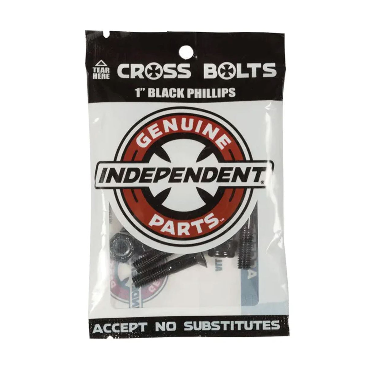 Independent 1" Phillips Hardware - Black | Sk8 Skates